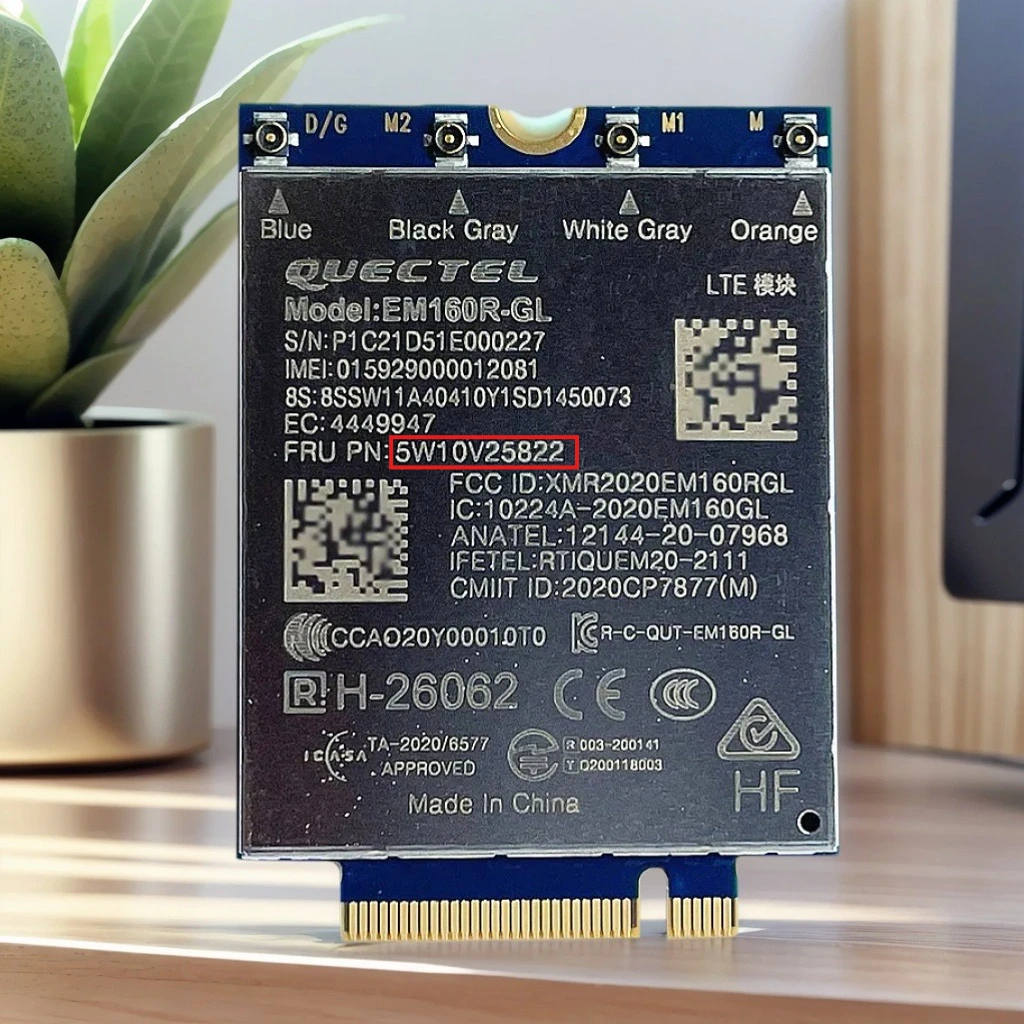 Quectel SDX24 EM160R-GL 4G LTE Cat16 M.2 PCIE WWAN Module For Thinkpad ...