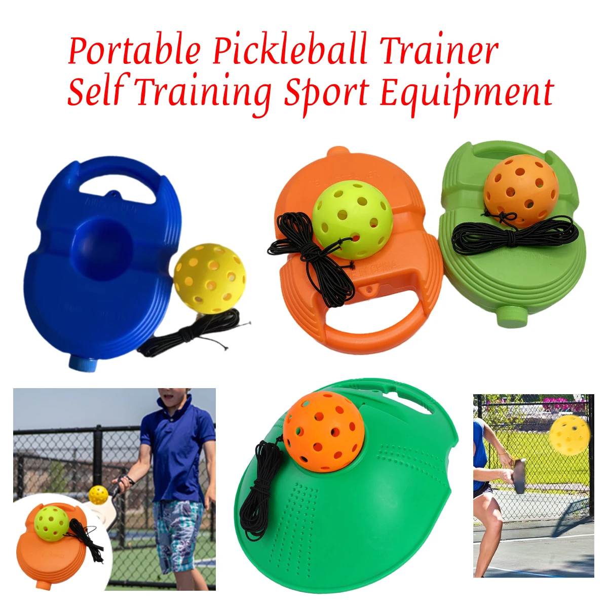 Portable-Pickleball-Trainer-Self-Training-Sport-Tool-Pickleball ...