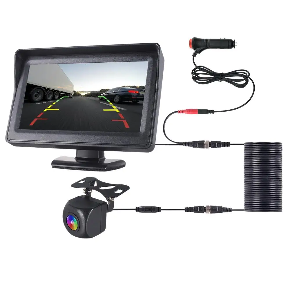 Universal-Car-Rear-view-Camera-with-4-3-inch-Monitor-HD-Screen ...