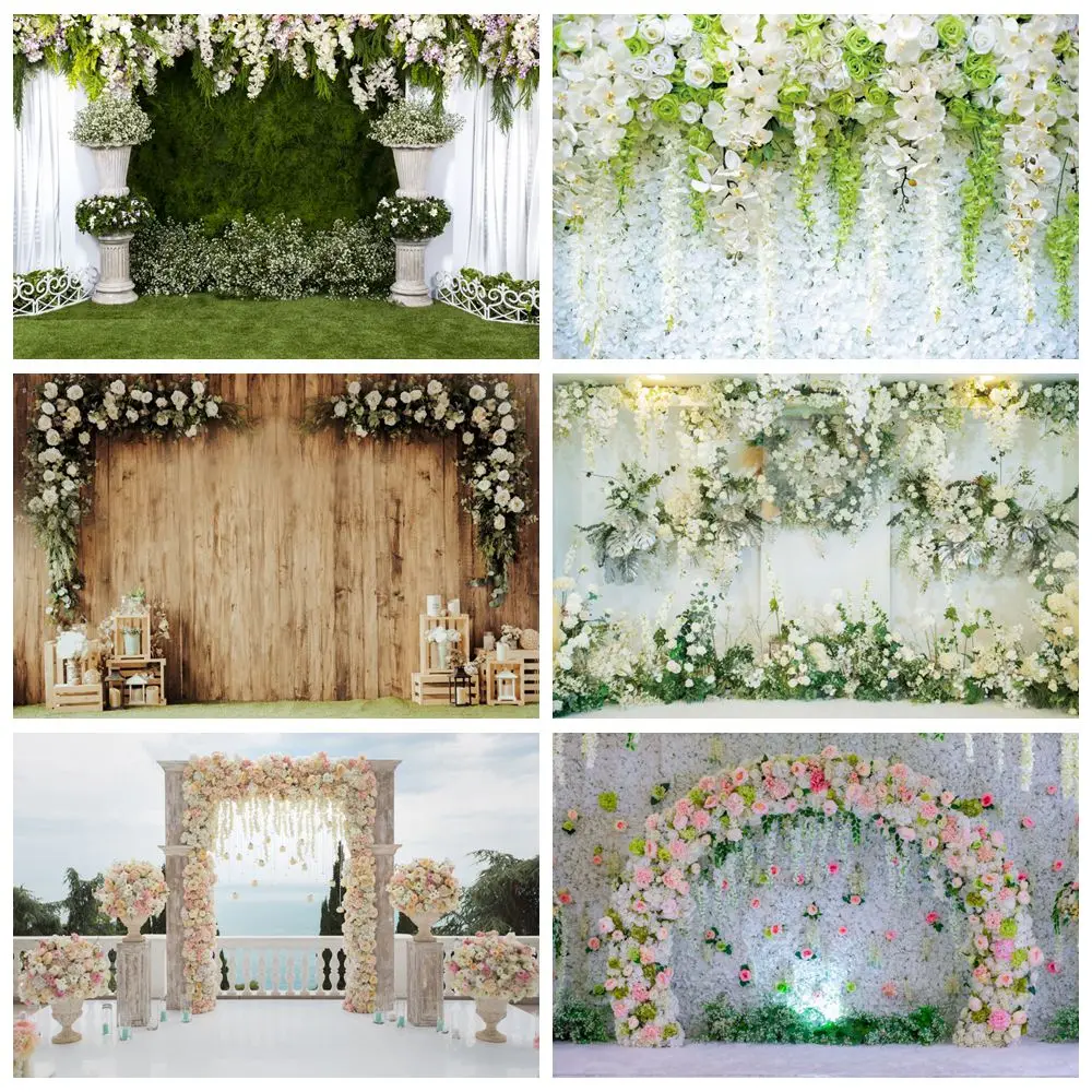 Wedding-Backdrop-Flower-Curtain-Bridal-Shower-Mr-Mrs-Marry-Engaged ...