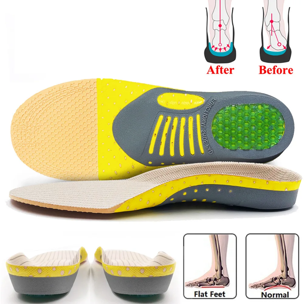 1 Pair Orthopedic Insoles Orthotics Flat Foot Health Sole Pad for Shoes ...