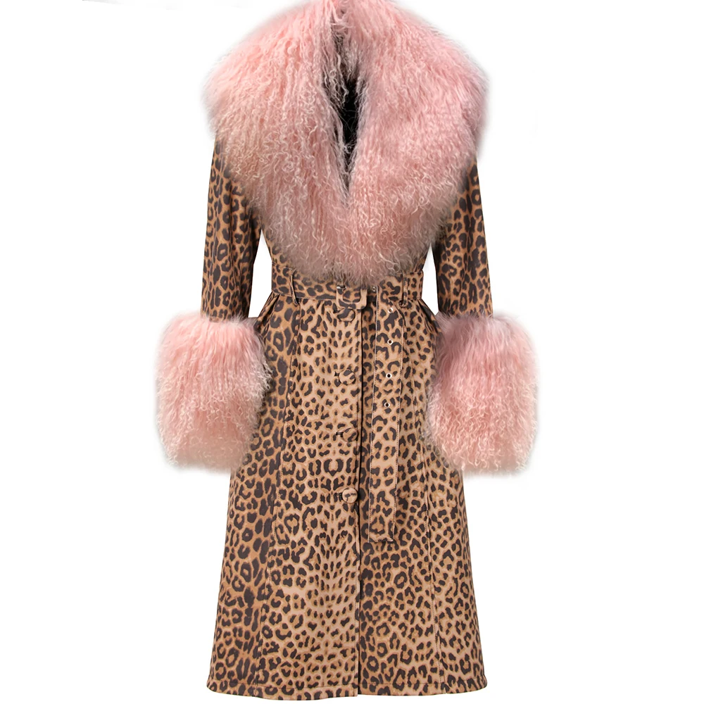 YOLOAgain-Women-s-Mongolia-Sheep-Fur-Collar-Leopard-Print-Real-Leather ...