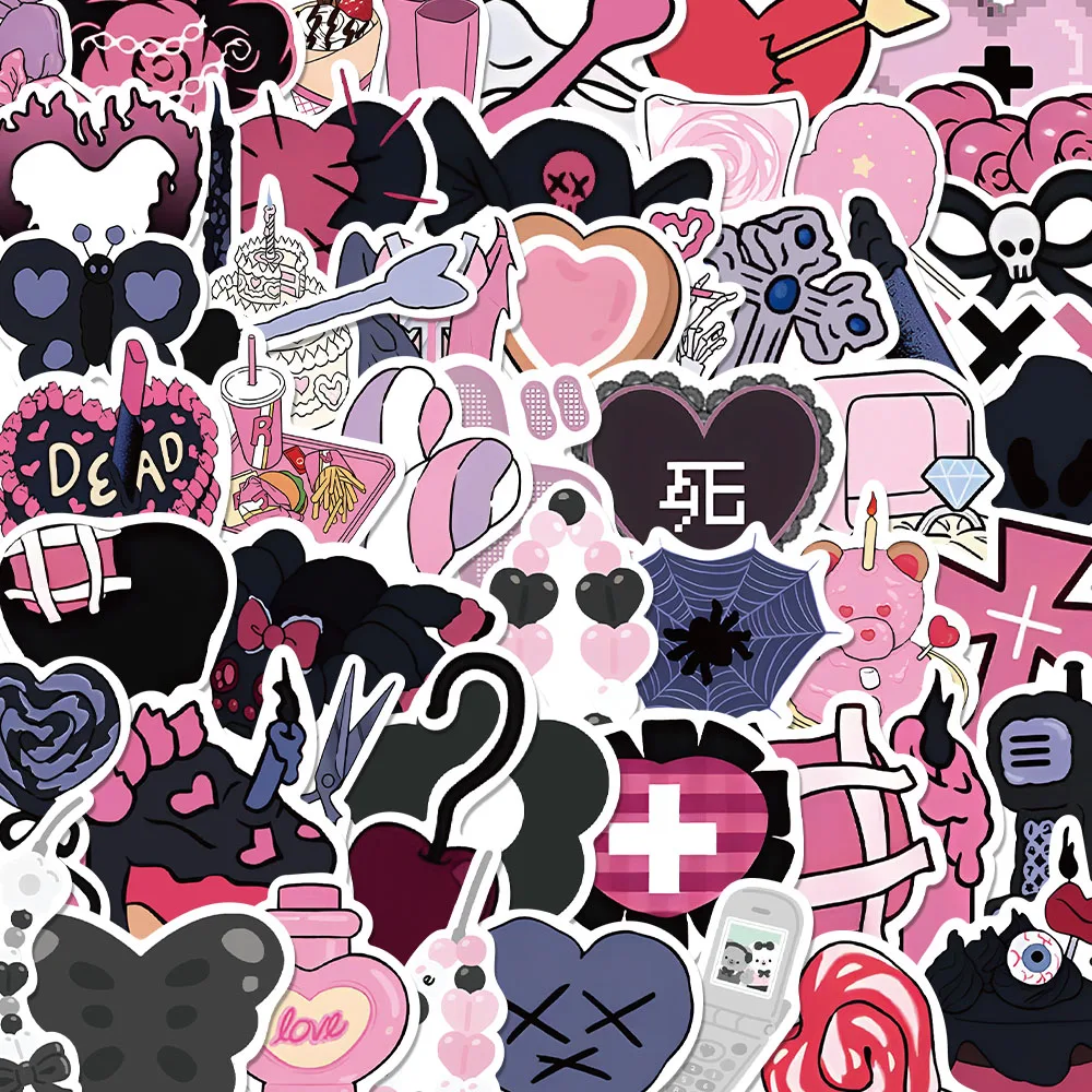 10-60pcs-Purple-Dark-Series-Horror-Cartoon-Stickers-DIY-Laptop-Luggage ...