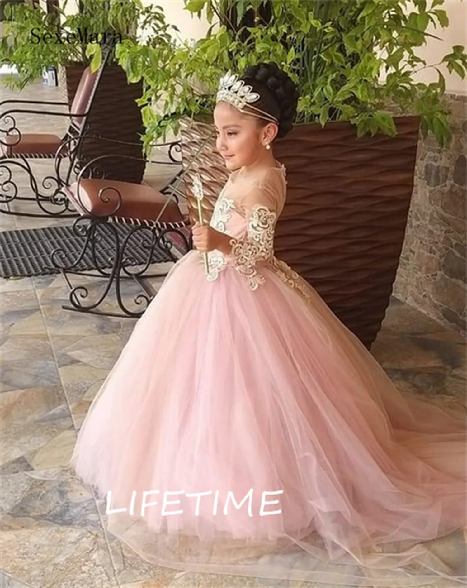 Pink Princess Communion Dresses