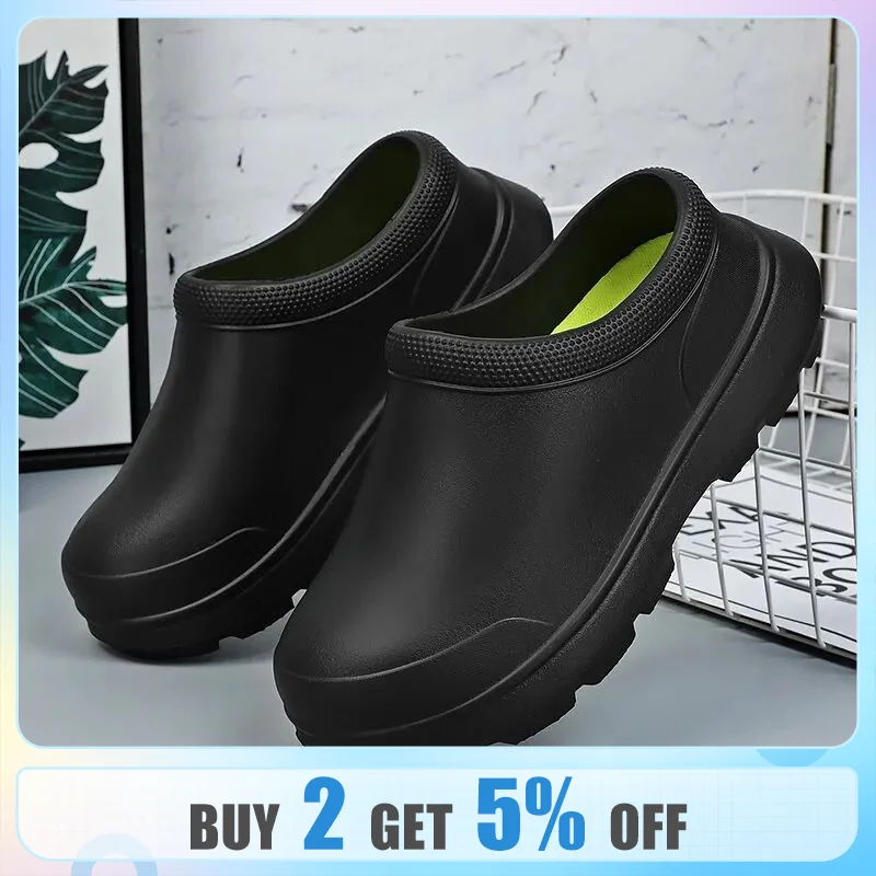 Men-Summer-Slipper-Kitchen-Clogs-Chef-Shoes-Work-Flip-flop-Waterproof ...