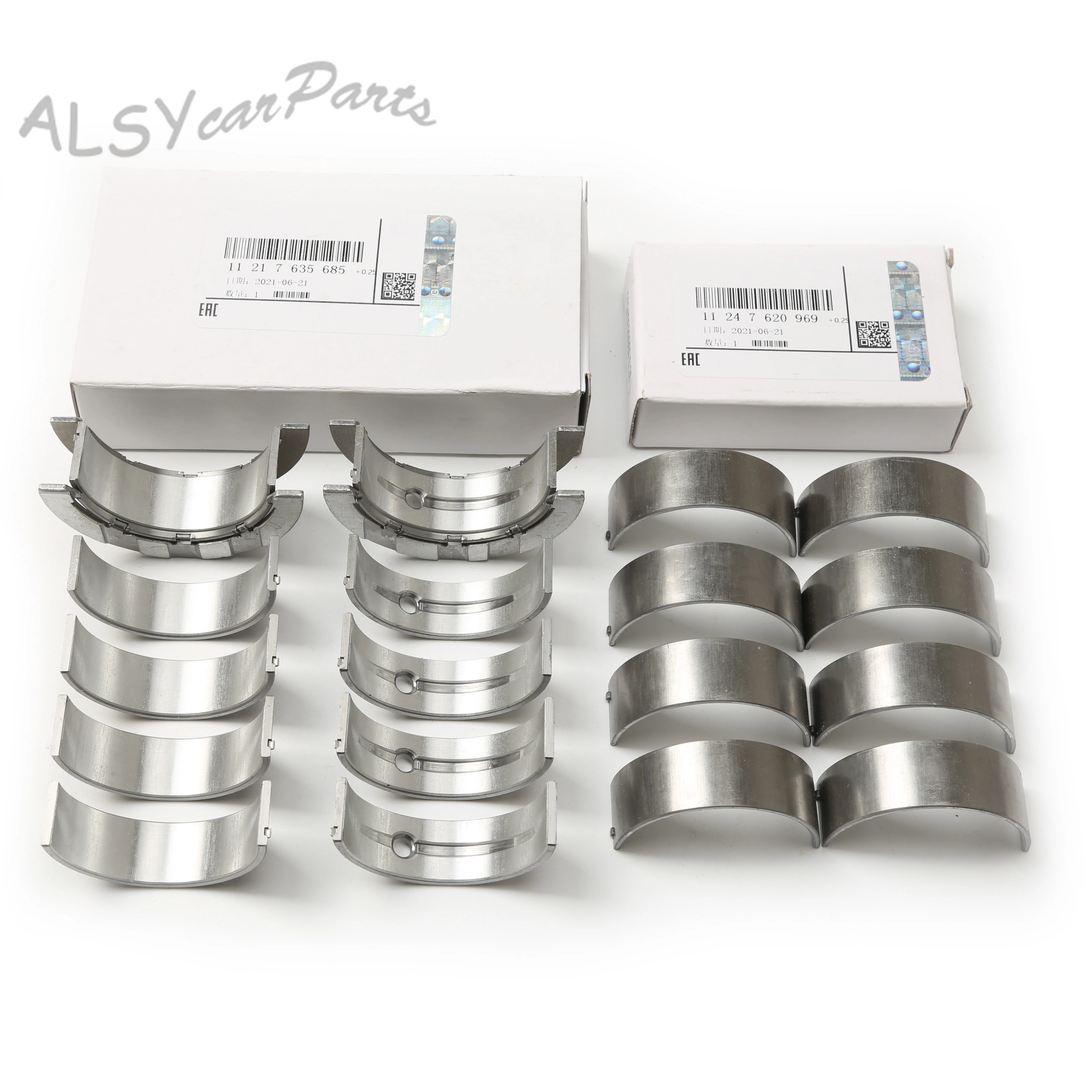 Car Oversized 0.25MM Engine Connecting Rod and Crankshaft Bearings Set ...