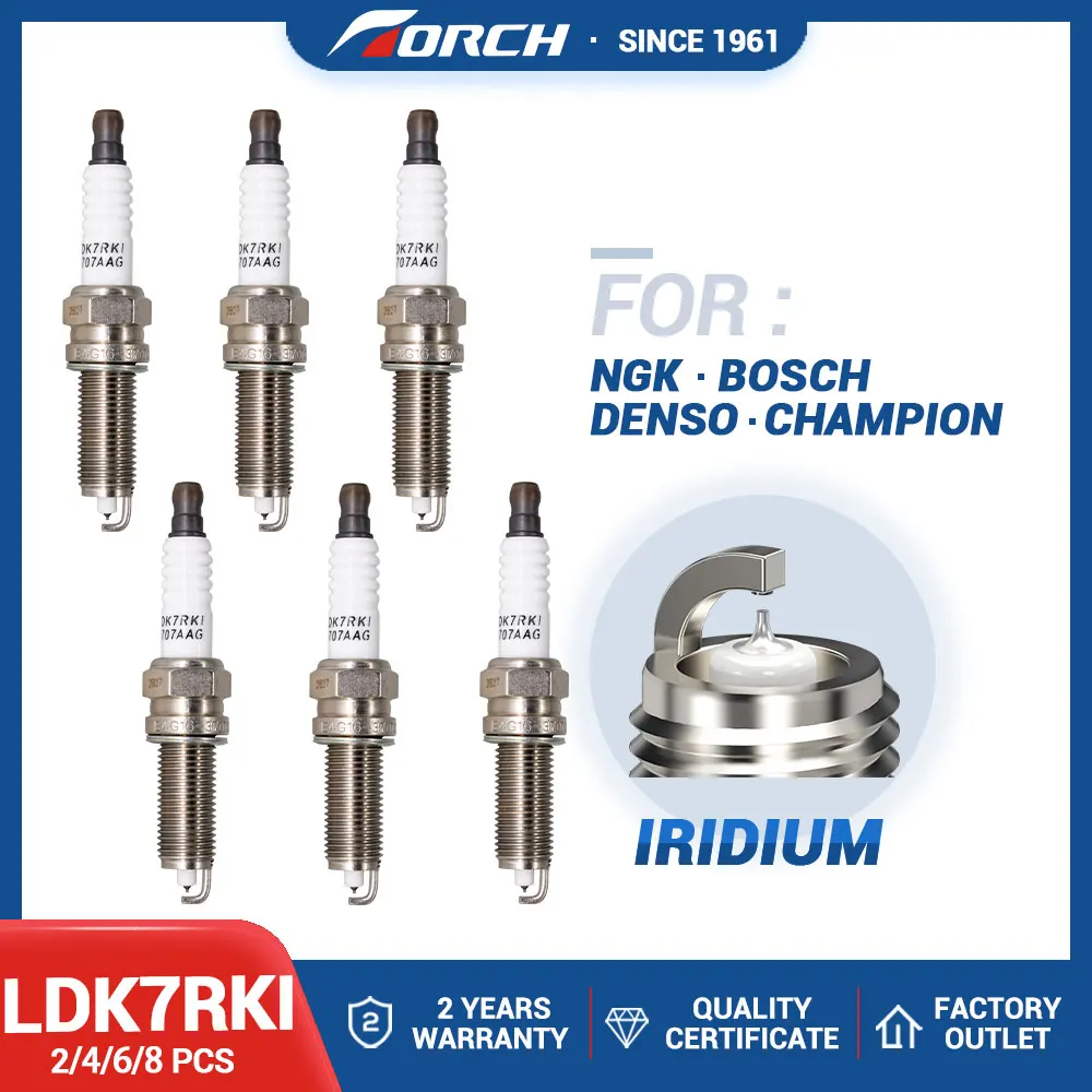2-8PCS-Torch-Spark-Plugs-LDK7RKI-3707AAG-China-Original-High ...