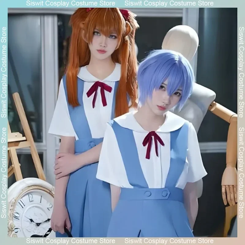 Rei Ayanami Asuka Langley Soryu Cosplay Costume School Uniform Jk Skirt ...