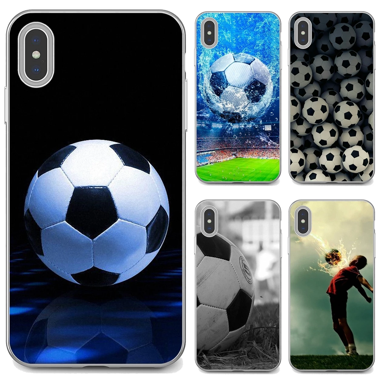 Funda de TPU con diseño de balón de fútbol para Samsung A10, a12, a20e ...