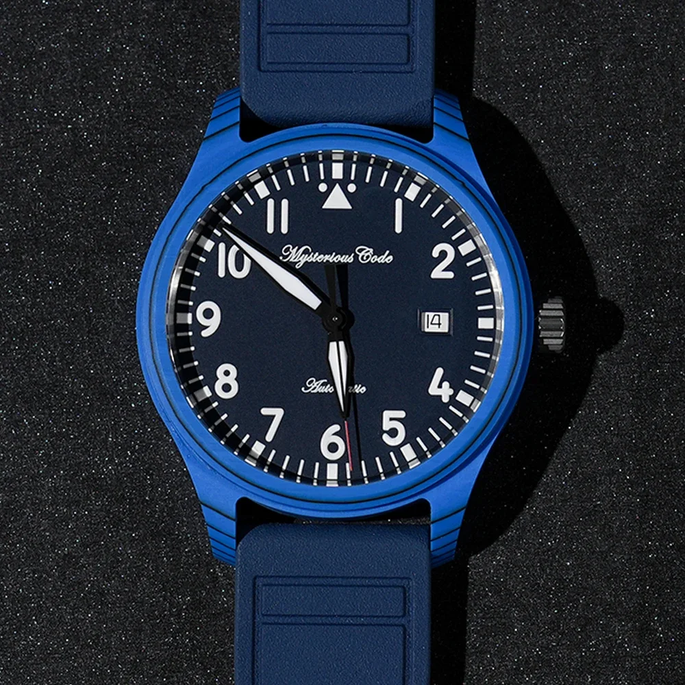 Carbon-Fiber-Pilot-Watch-Men-Luxury-Sports-Watch-Titanium-St2130 ...