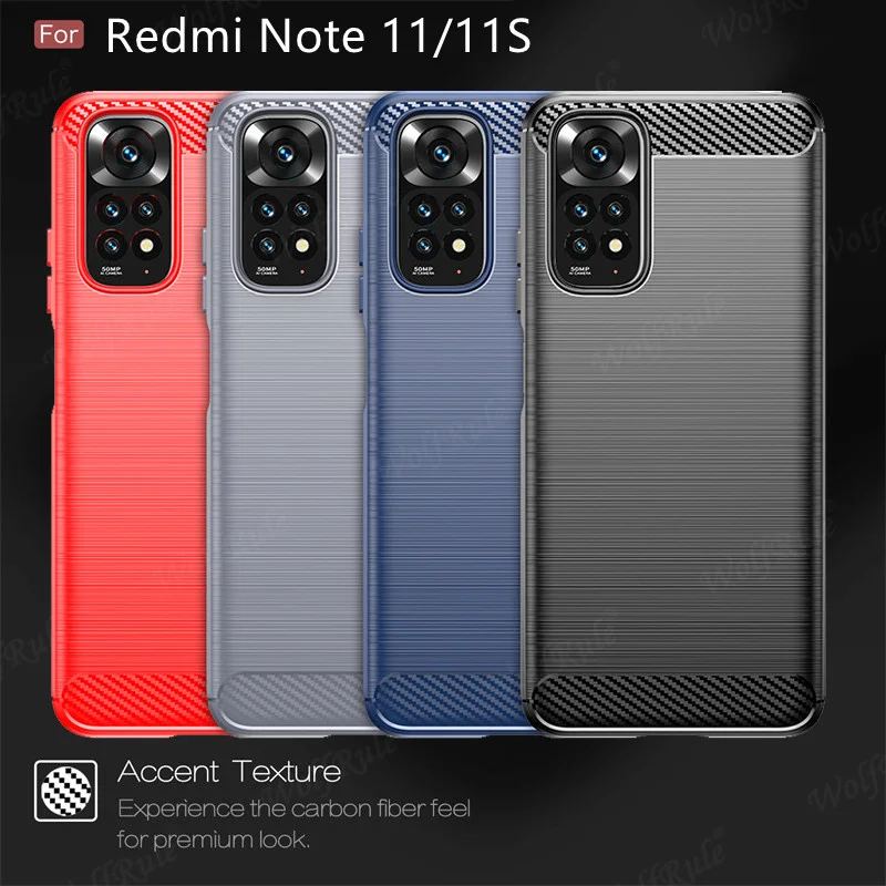 Funda para Xiaomi Redmi Note 11, cubierta trasera suave de TPU para ...