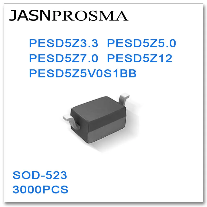 JASNPROSMA SOD523 3000PCS PESD5Z3.3 PESD5Z5.0 PESD5Z7.0 PESD5Z12 ...