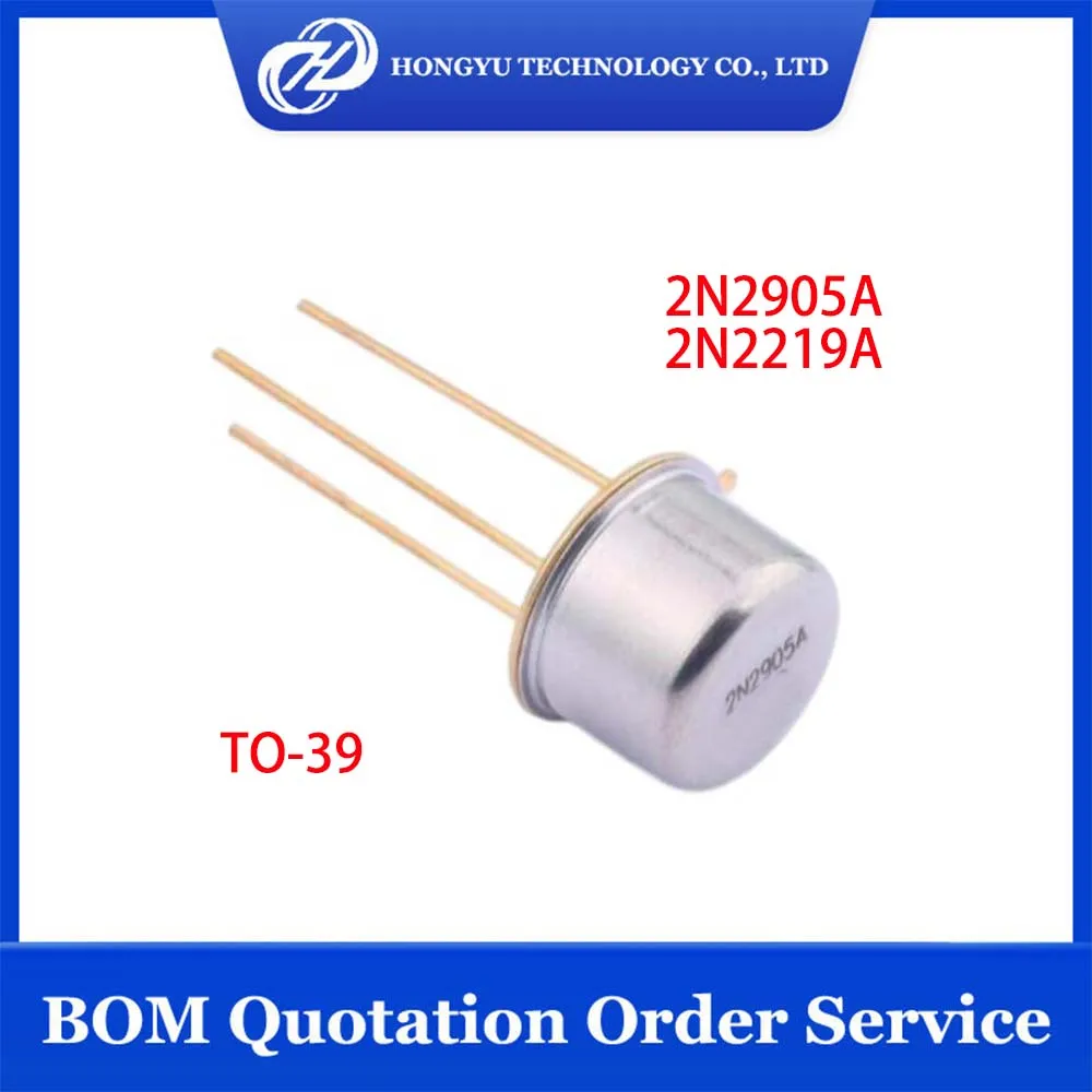 5 Pcs/Pieces 2N2905A 2N2219A 2N2905 2N2219 TO-39 TO39 TRANS PNP 60V 0.6A /NPN 30V 0.8A TO39 ...