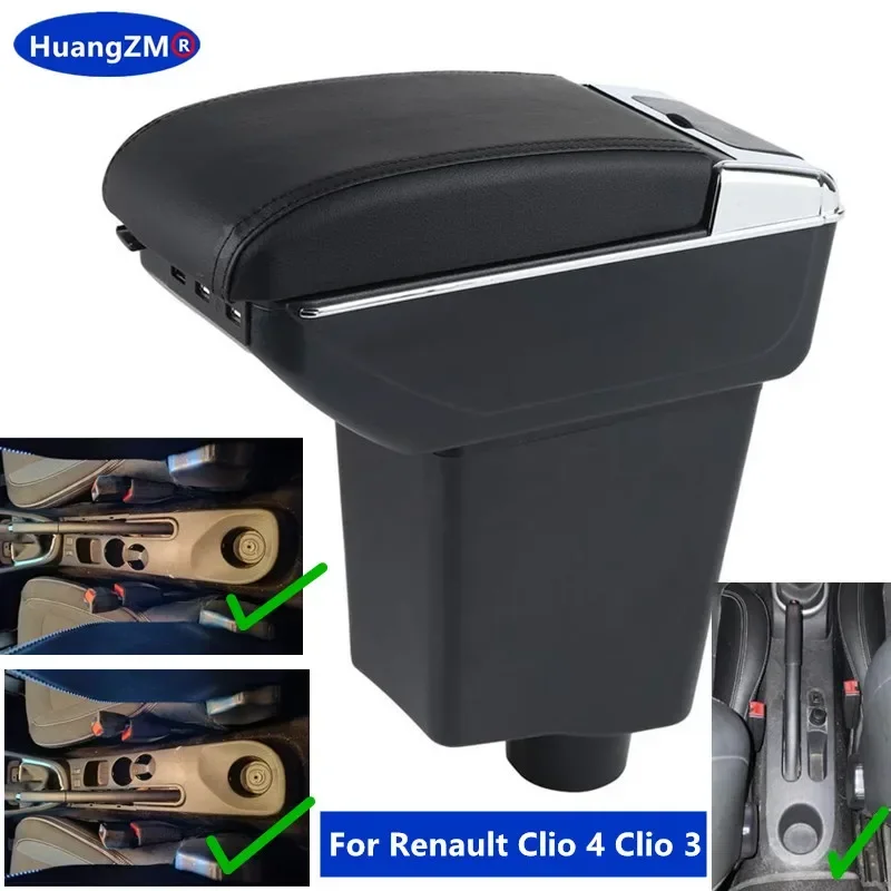 For Renault Clio 4 Armrest For Renault Captur Clio 3 III IV Car Armrest ...