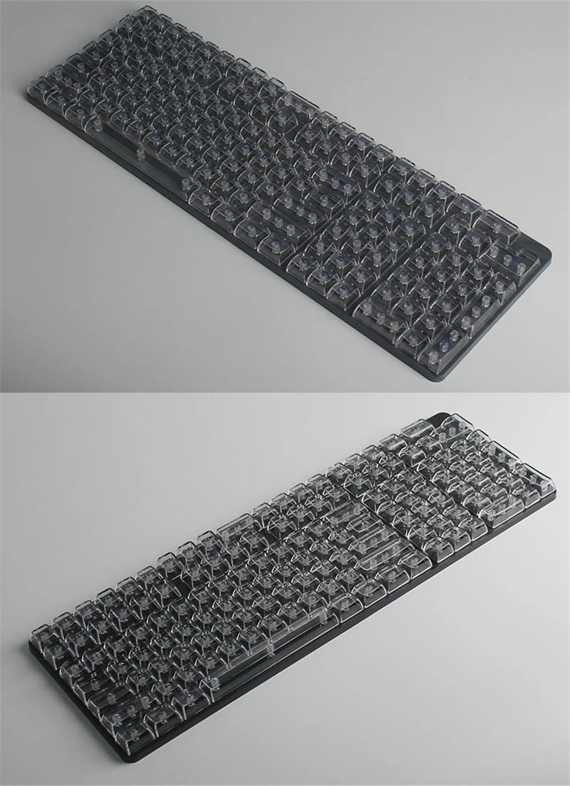 Прозрачные колпачки для механической клавиатуры Iceberg 132 шт | AliExpress