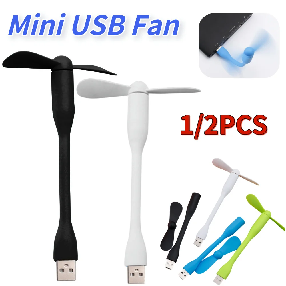 Flexible Portable Mini USB Fan for Power Bank Notebook Computer Summer ...