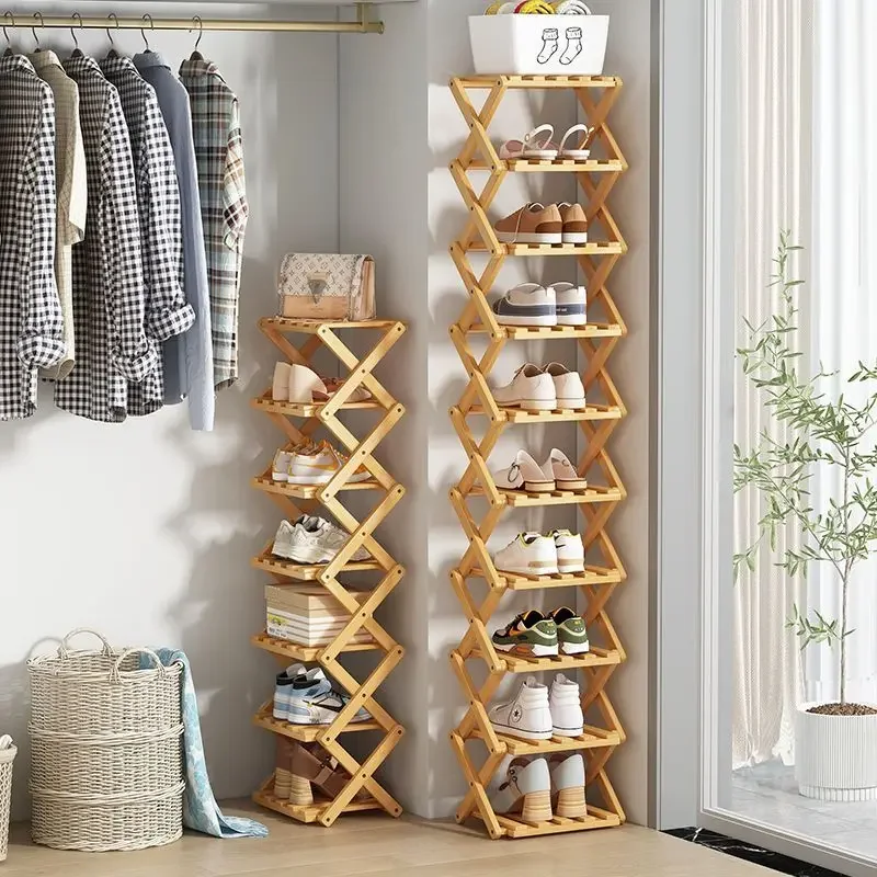 Multi-layer-Bamboo-Simple-Shoe-Rack-Folding-Shoe-Rack-Household ...