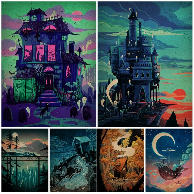 Haunted House Drawing Tumblr