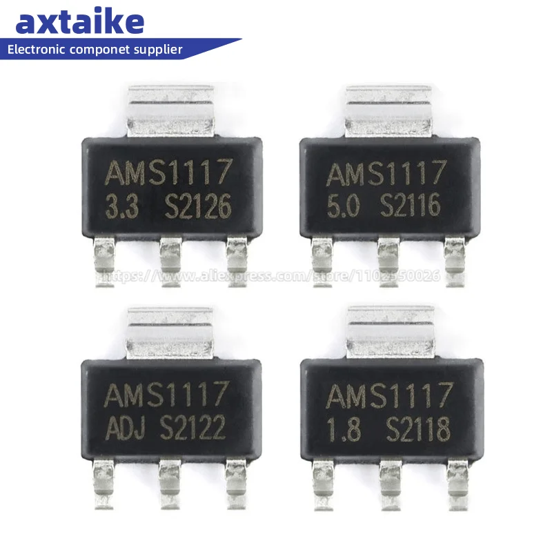 50PCS AMS1117 series AMS1117-3.3V AMS1117-ADJ AMS1117-1.8V AMS1117-1.2V AMS1117-5.0V AMS1117-2 ...