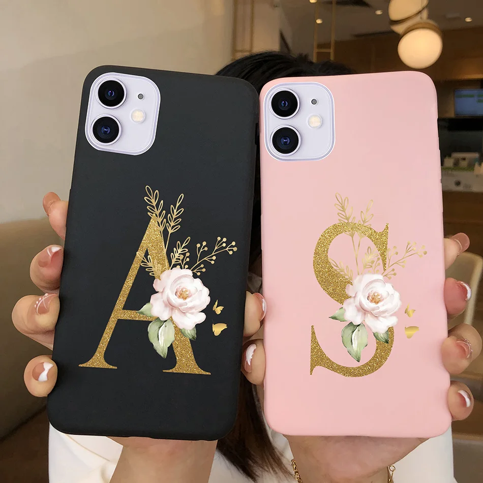 For Apple iPhone 11 Case Soft Slim Fundas Pretty Fashion Letters Phone ...