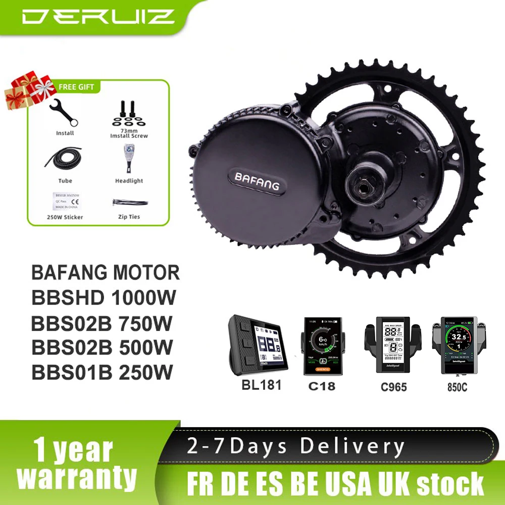 Bafang-Mid-Drive-Motor-Kits-1000W-750W-500W-250W-Electric-Bicycle ...
