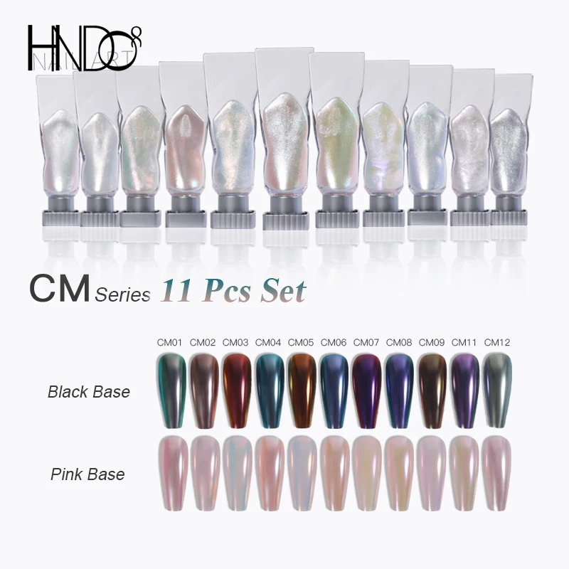HNDO-11-Colors-Set-Aurora-Liquid-Chrome-Powder-Mirror-Effect-for ...