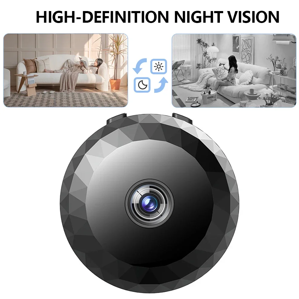 Mini home wireless surveillance camera USB charging remote access cloud ...