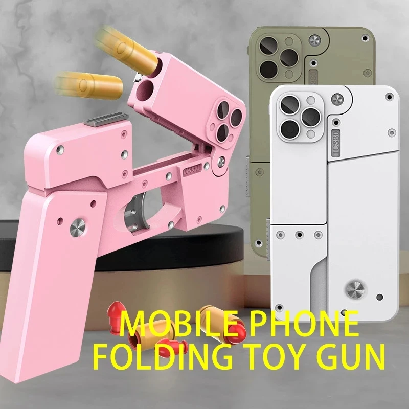 ZK30 Outdoor Sports Toy 2Burst Rubber Pistol Mobile Phone Model Bullet ...