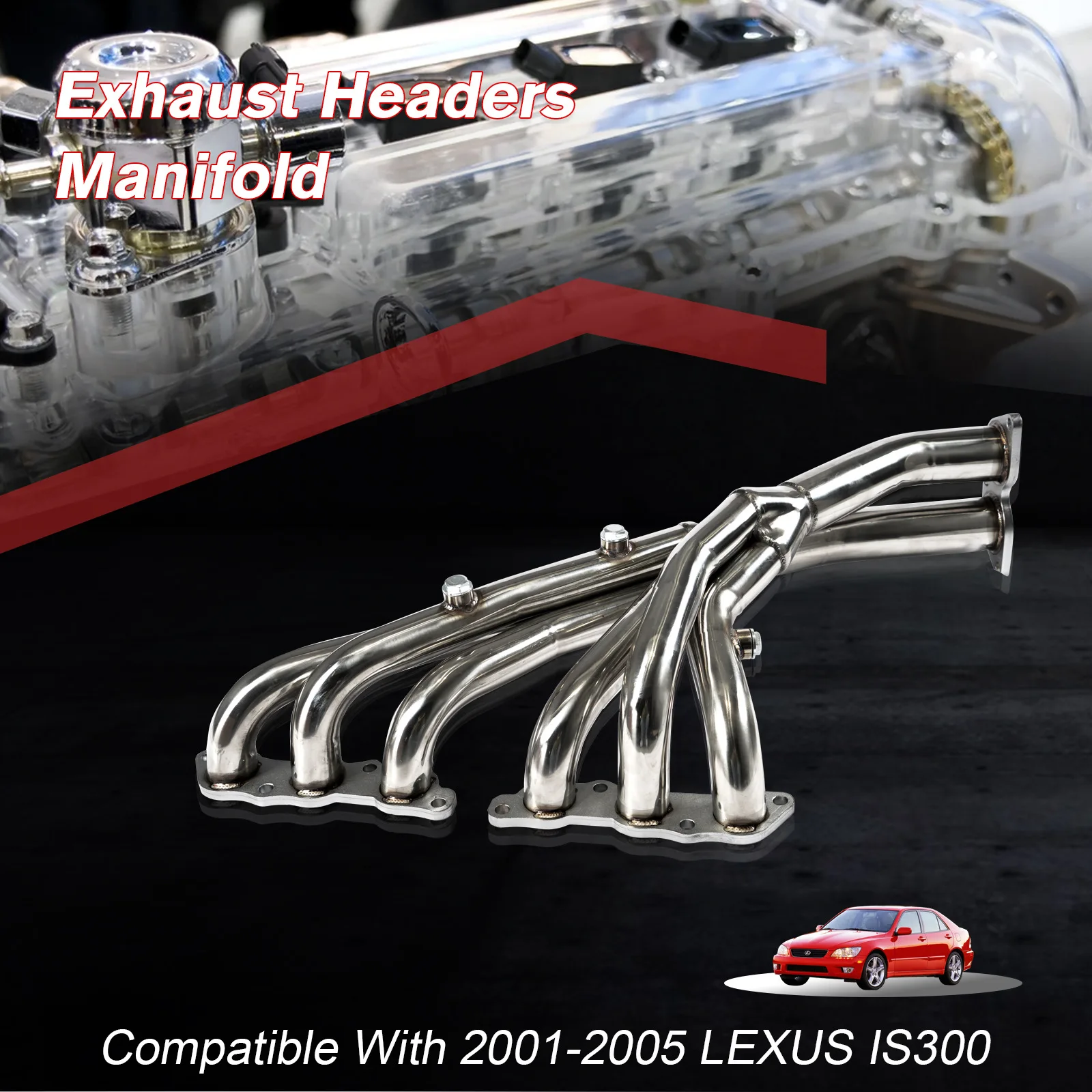 Stainless-Steel-Manifold-Header-For-2001-2005-Lexus-IS300-LEXUS-IS300 ...