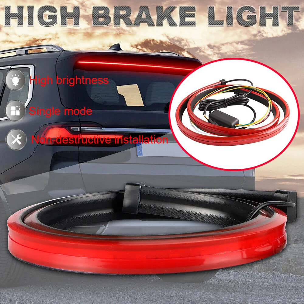 Universal-Red-LED-High-Mount-Third-Brake-Stop-Rear-Tail-Light-Bar-Strip ...