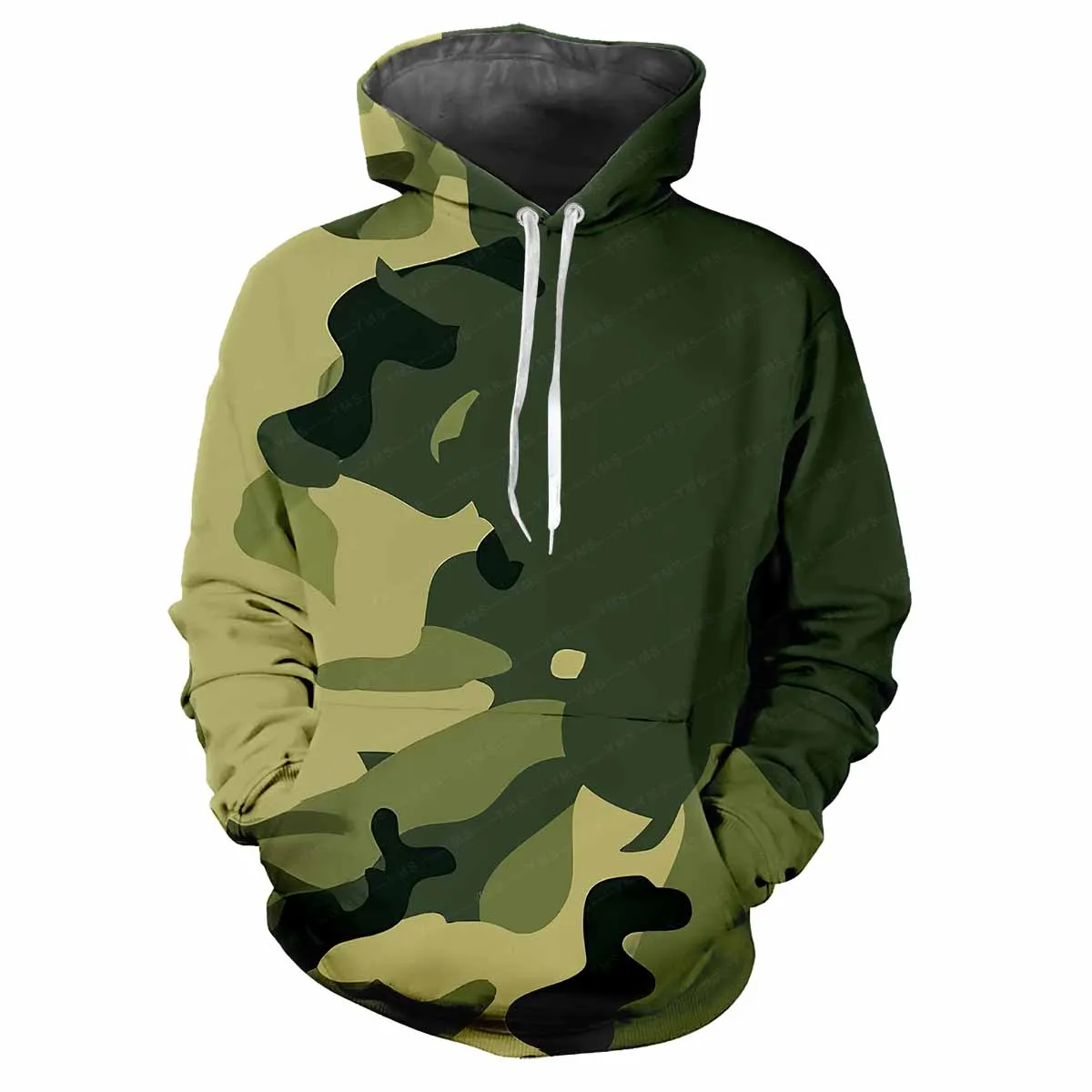 Capuz-masculino-com-capuz-camuflado-estampado-em-3D-roupa-durona-solto ...