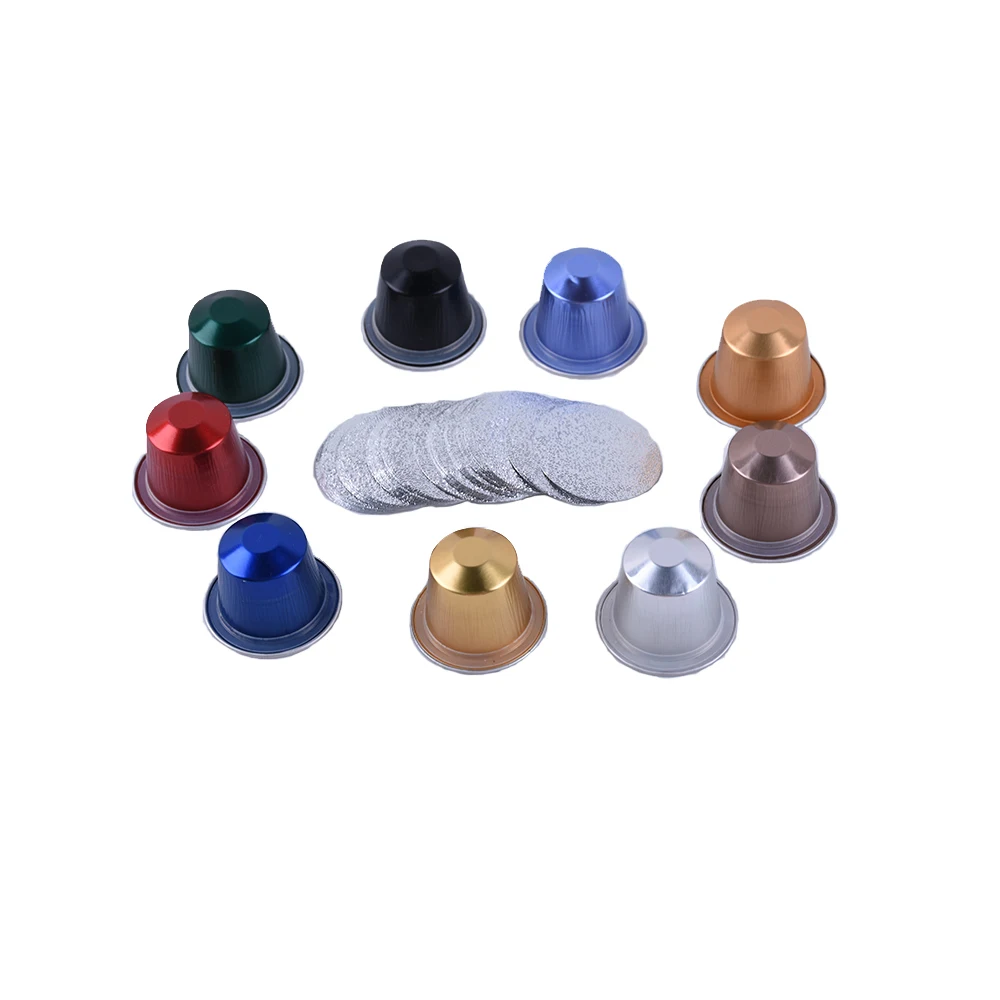 100PCS-Nespresso-Reusable-Coffee-Capsules-Filter-Disposable-Pods-Refill ...