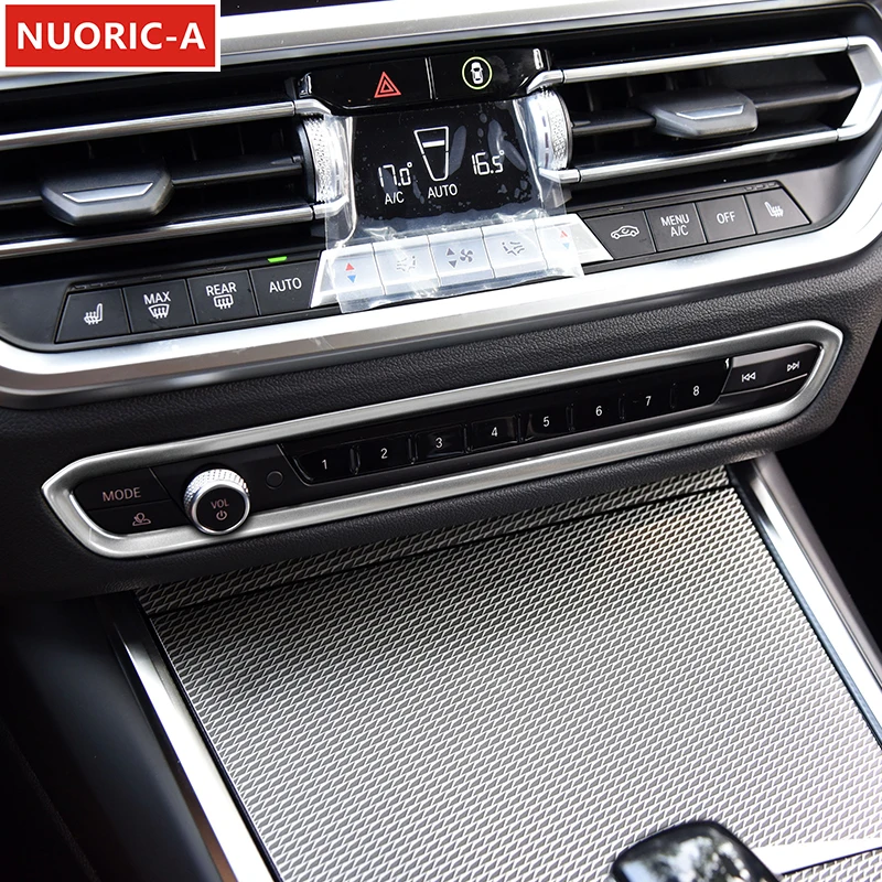 Stainless Steel Center Console Buttons Frame Decoration Cover Trim For ...