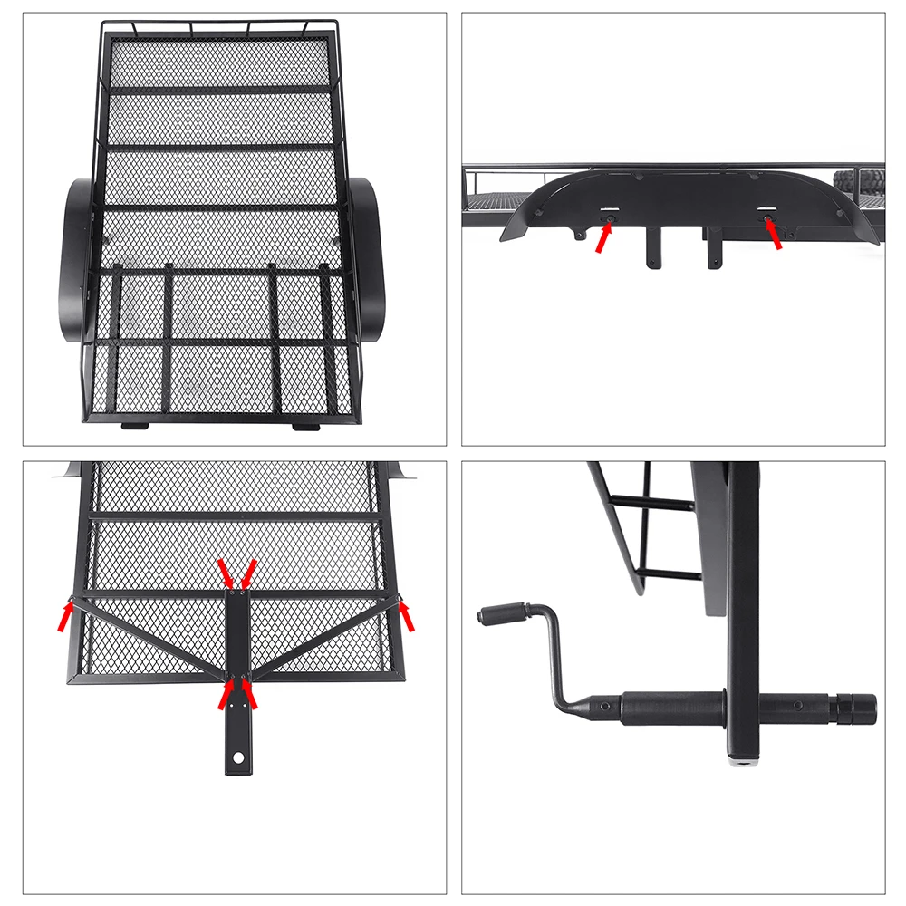 TRINOOD Metal 57.5 * 36cm Oversized Heavy Duty RC Trailer Hopper Frame ...