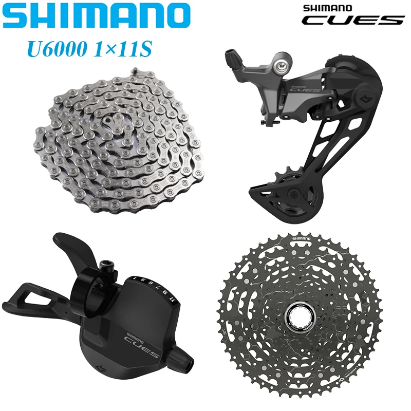 SHIMANO-CUES-U6000-1X11Speed-Groupset-Shifterm-Lever-SL-U6000-11R-Rear-Derailleur-RD-U6020-CS ...