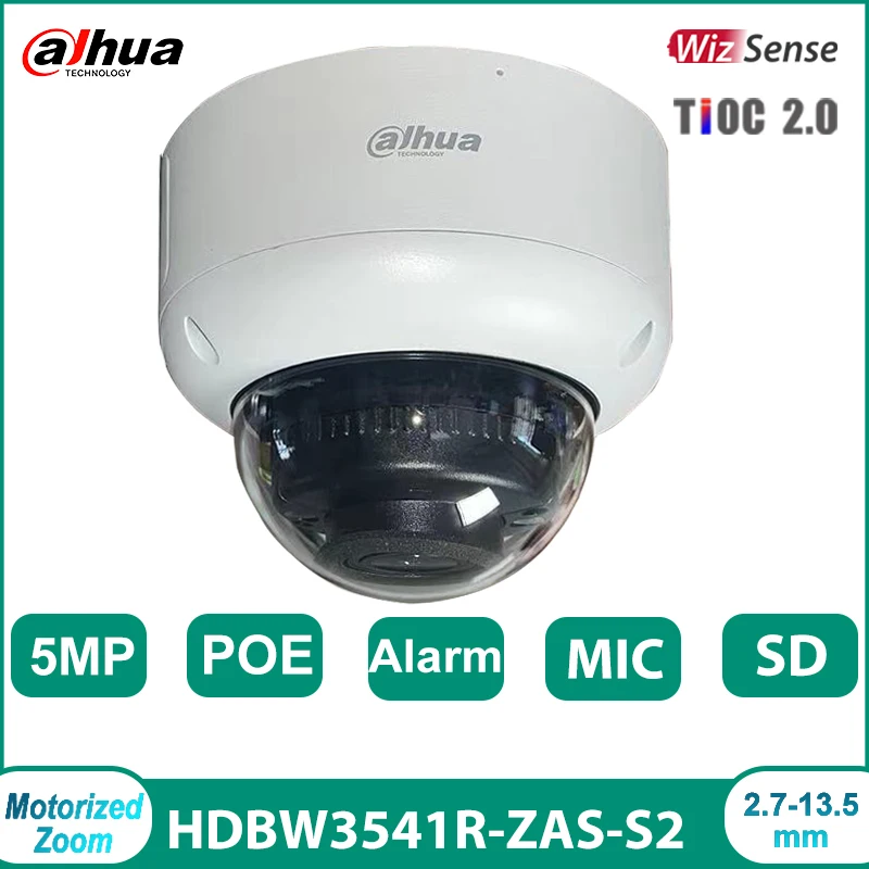 Dahua Original 5MP Smart Dual Illumination Dual MIC Sound Light Alarm 2.7-13.5mm IP Camera IPC ...