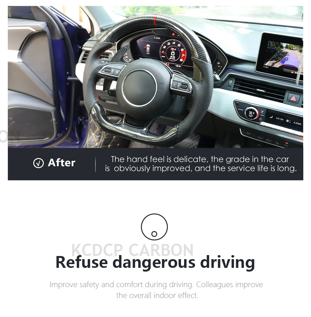 For Audi A3 A8 A4 A5 A1 A6 A7 Q5 Q7 RS3 RS4 RS5 S3 S4 S5 RS6 RS7 8V 8P R8 TT LED Complete Carbon ...