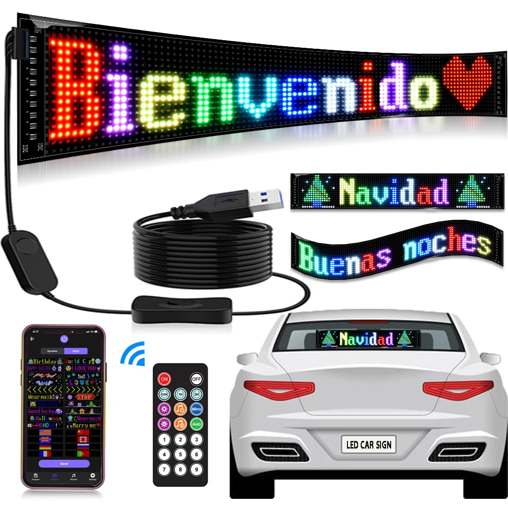Panel de matriz LED GOTUS, letrero LED publicitario brillante rodante ...