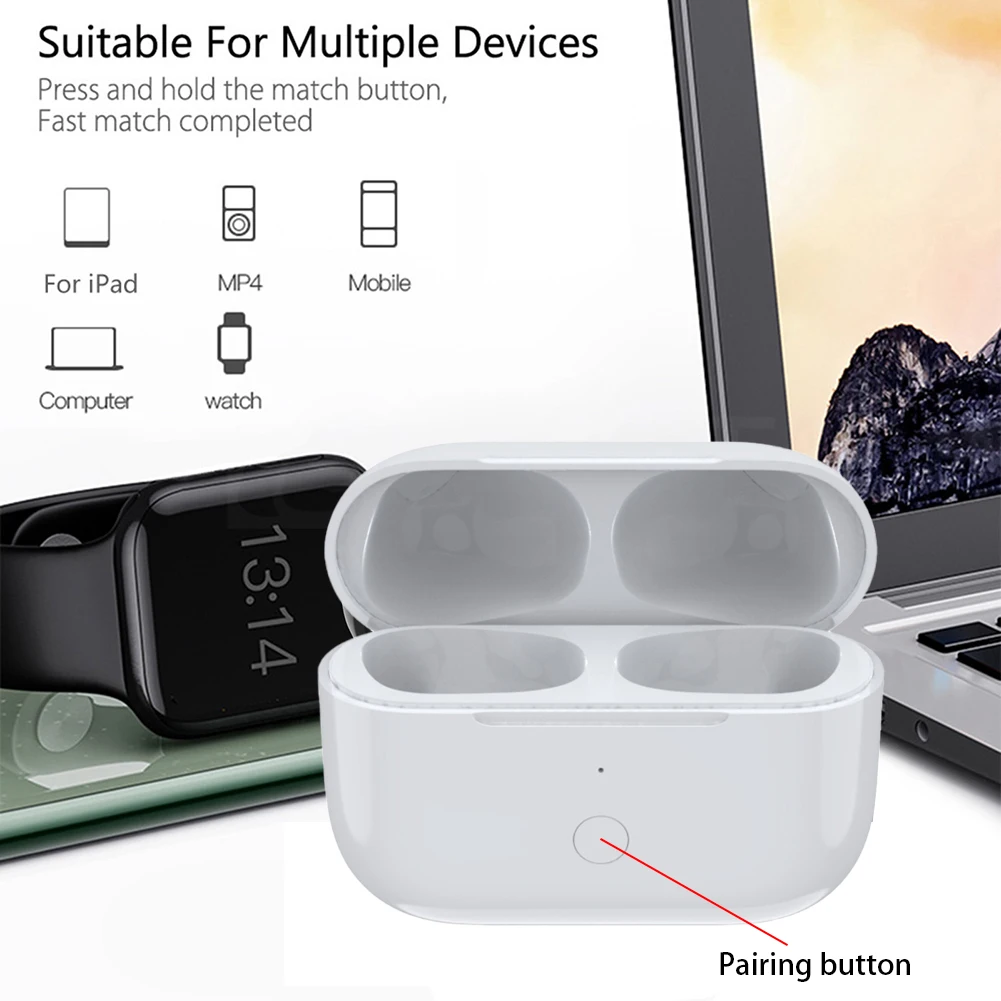 Wireless-Charging-Box-Earphone-Charging-Case-Bluetooth-Compatible ...