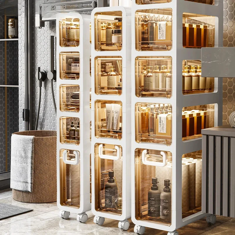 20CM-Wide-Drawer-Storage-Bathroom-Cabinet-Crevice-Storage-Rack-Toilet ...