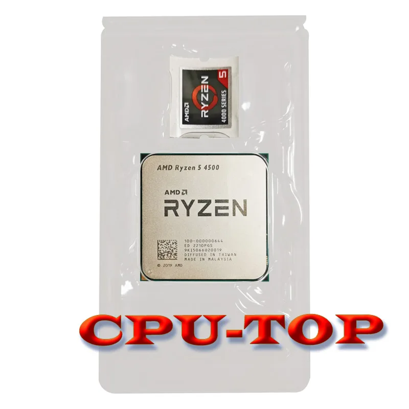 Amd ryzen 5 4500 r5 4500 3.6 ghz 6 core processador cpu de 12 linhas ...