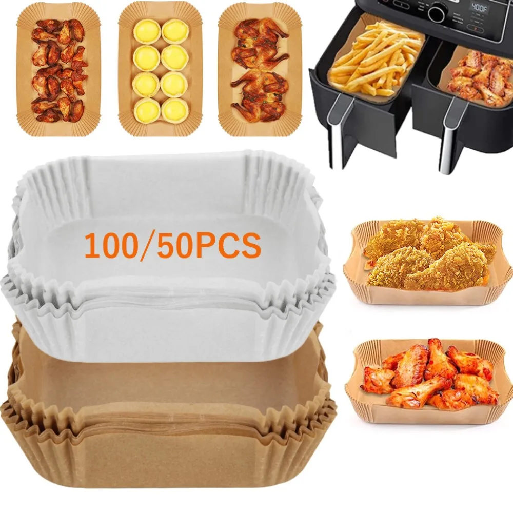 Special-Paper-for-Air-Fryer-Square-Airfryer-Basket-Non-Stick-Baking ...