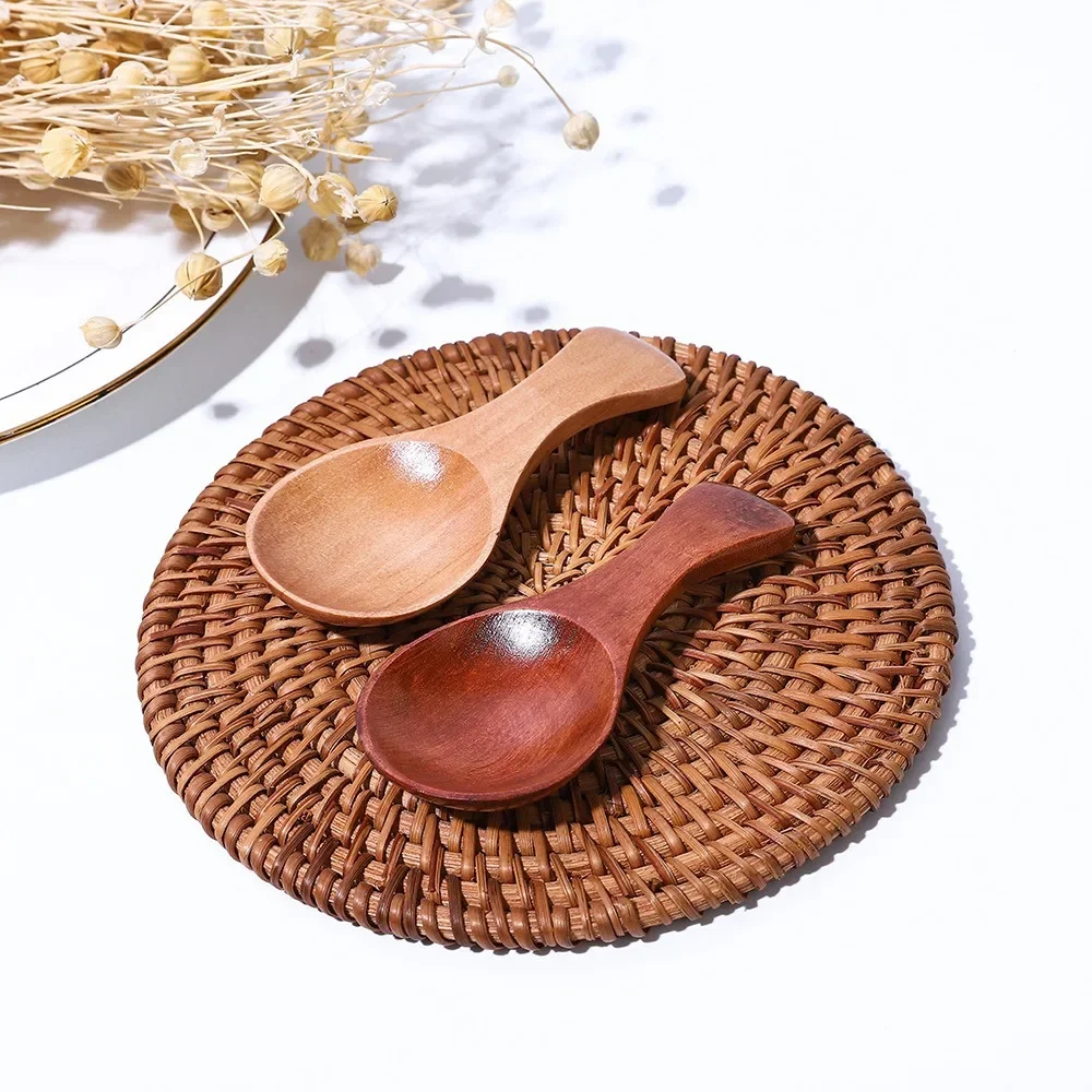 Lotus-Wood-Wooden-Spoon-Ice-Cream-Wooden-Short-Handle-Mini-Tea-Spoon ...