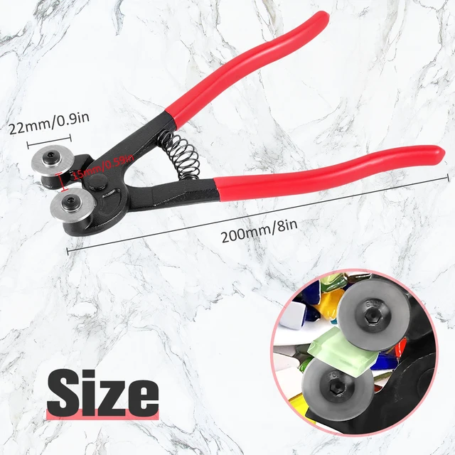 Tile File Glass & Mosaic Trimmer & Nipper Tile Pliers With Carbide Tips ...