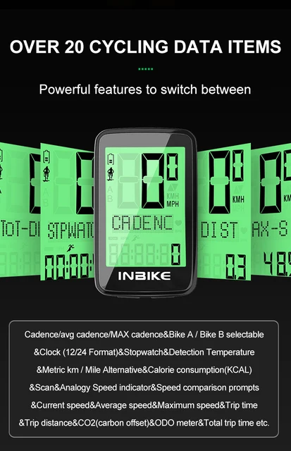 Gps Speedometer Bike Computer,Wired Bike Computer 19 Functions Touch Kuwit | Ubuy Bike Accessories