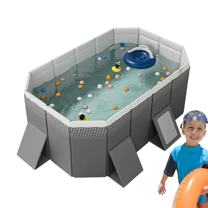 Portable-Swimming-Pool-Foldable-Square-Swimming-Pool-Not-Easy-To-Deform ...