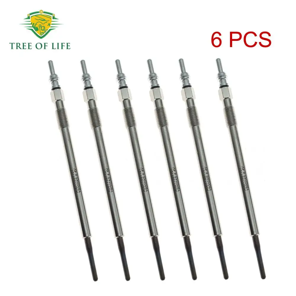 6x 4.4V Glow Plugs For Mercedes-Benz G-GLK-M-CLASS ML 280 320 350 CDI ...
