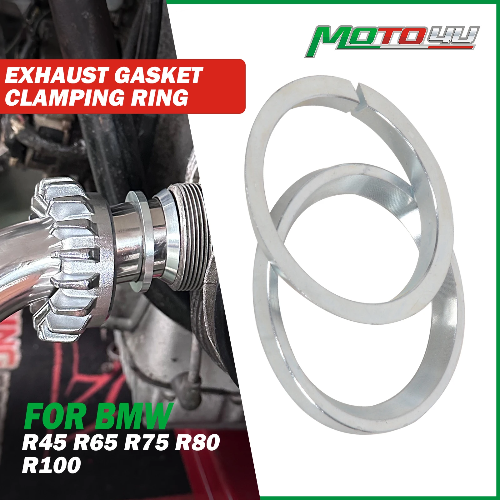 MOTO4U For BMW R-Series R45 R65 R75 R80 R100 Cafe Racer Clamping Ring ...