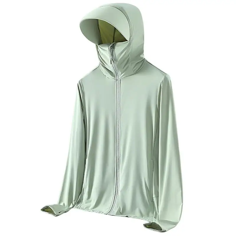 Sun Protection Jacket Long Sleeve UPF 50 Sun Protection Hoodie With Sun ...
