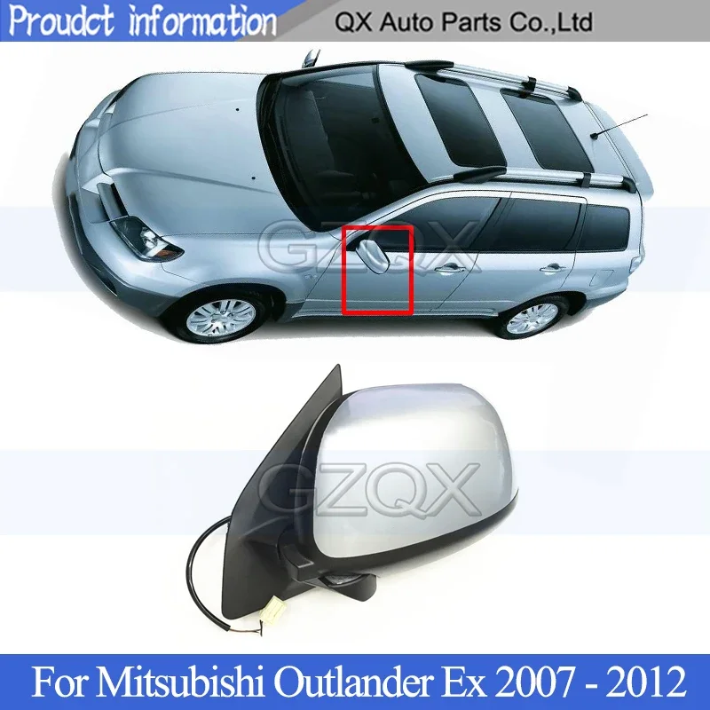 CAPQX-3-5-wire-Outside-Door-Rearview-Mirror-Assy-For-Mitsubishi ...